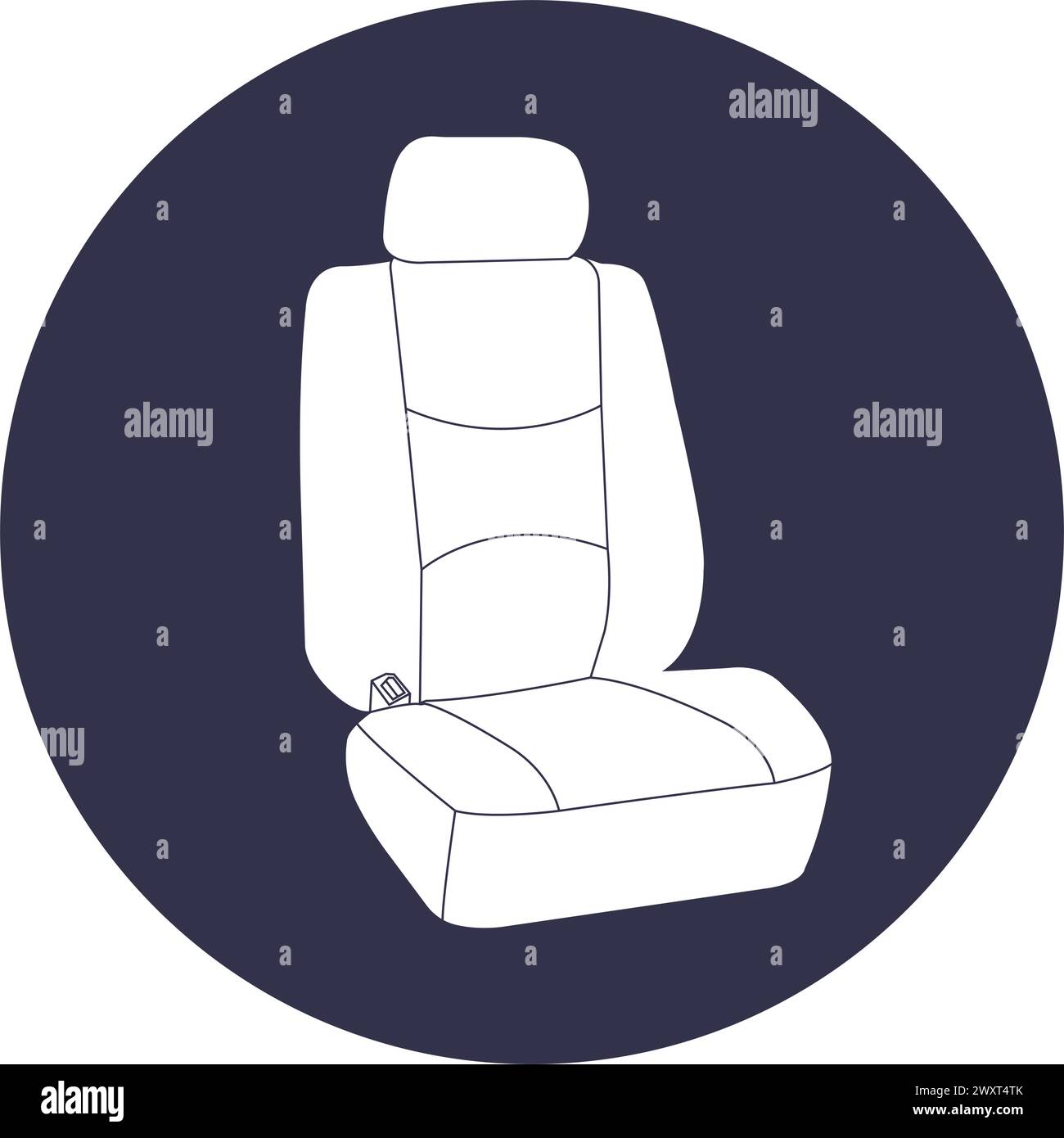 Luxury car leather seat Stock Vector Images - Alamy