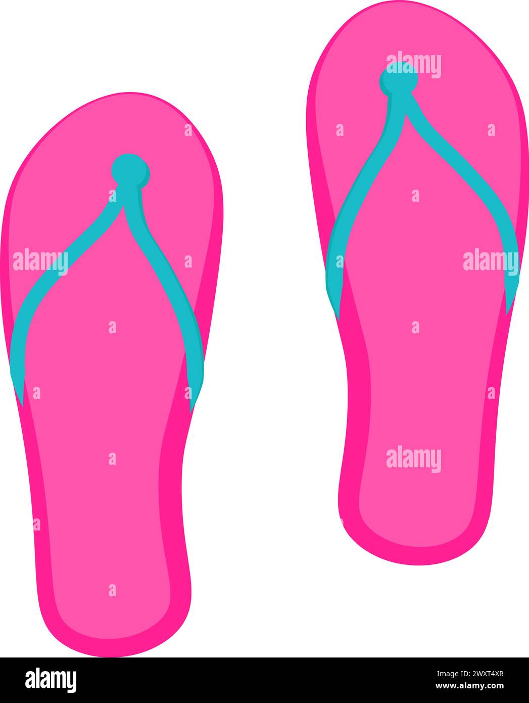 Pair stylish slippers on Stock Vector Images - Alamy