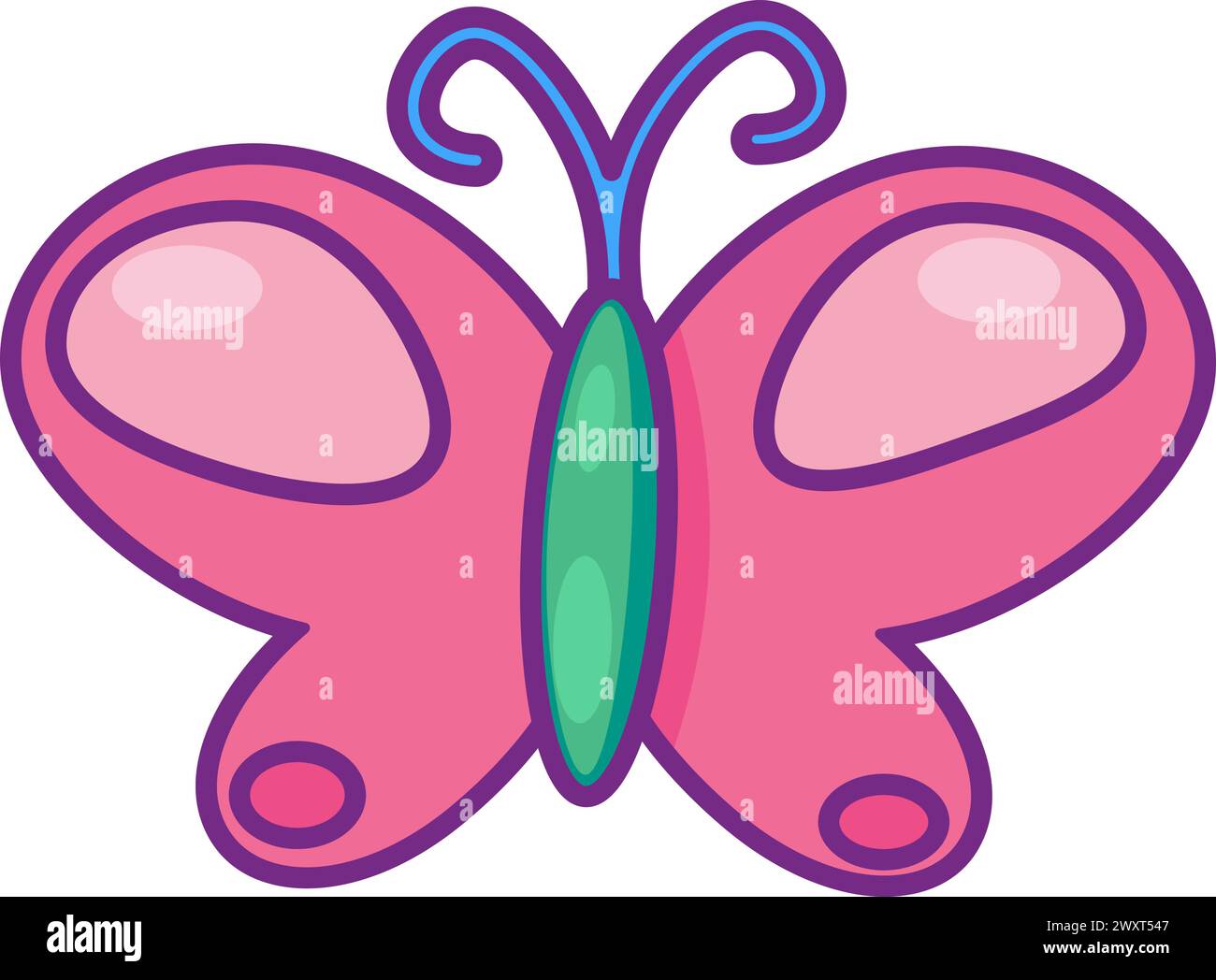 Big colourful moth Stock Vector Images - Alamy