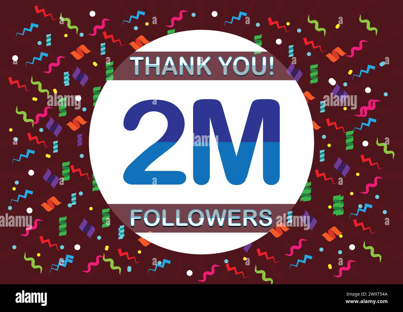 Thank you 2m followers hi-res stock photography and images - Alamy