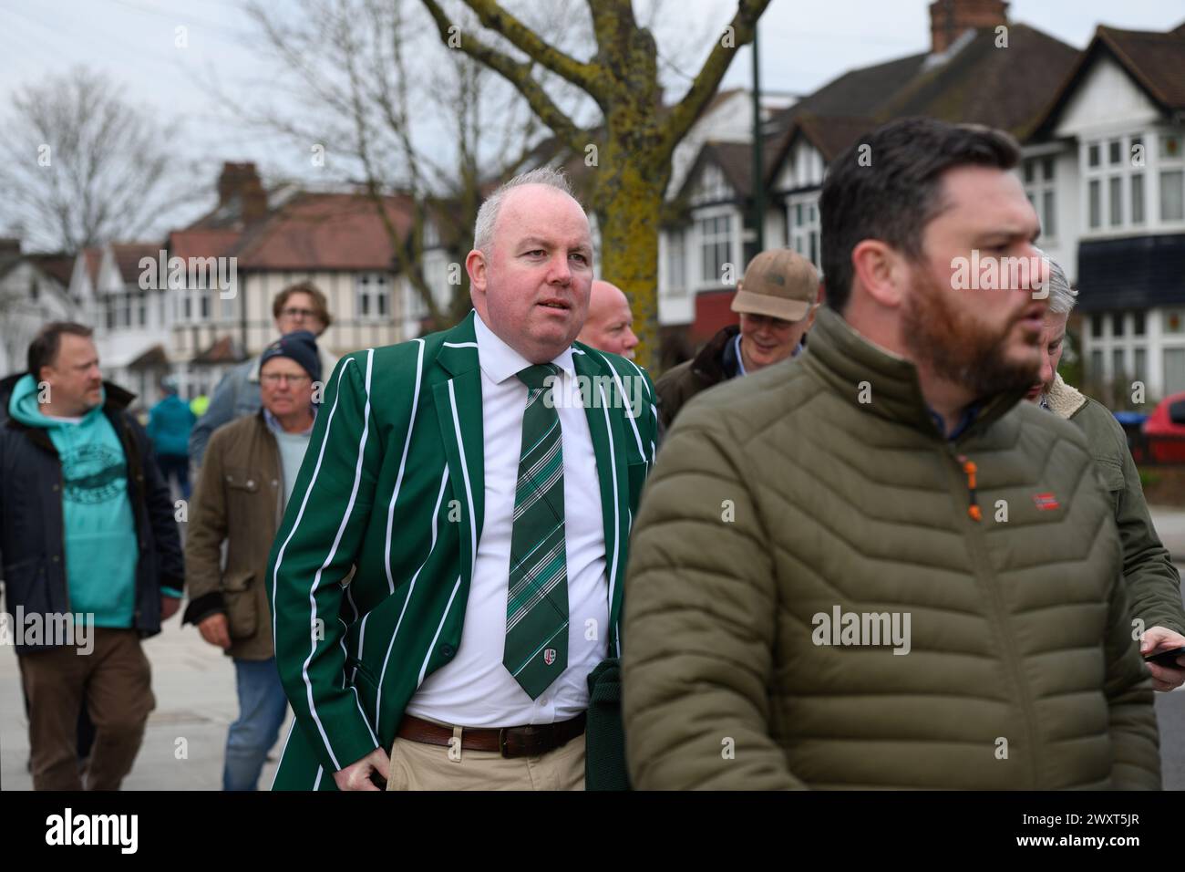 9th March 2024, London, UK: Travelling Irish rugby fans arrive at ...