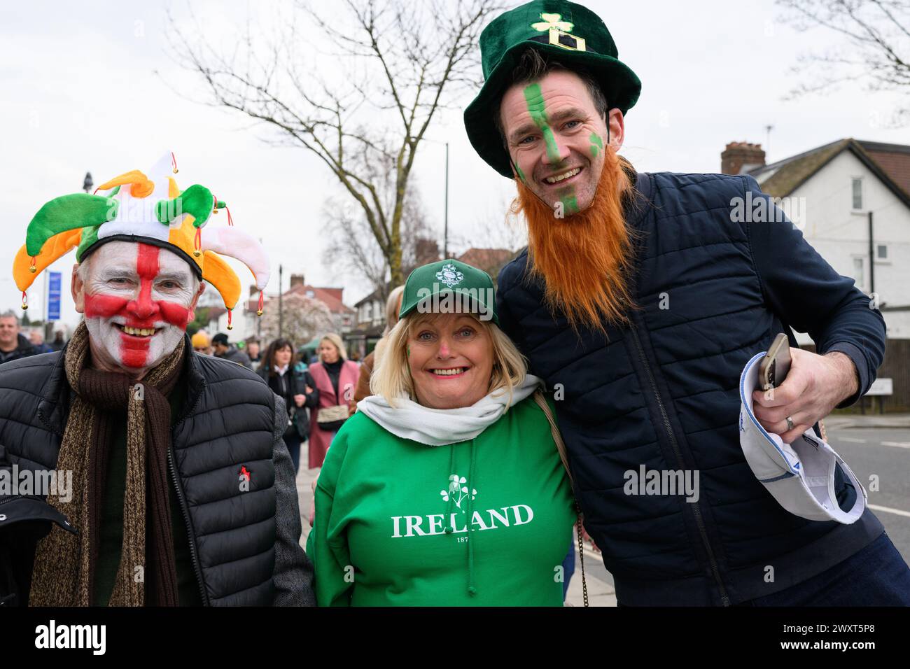 9th March 2024, London, UK: Travelling Irish rugby fans arrive at ...