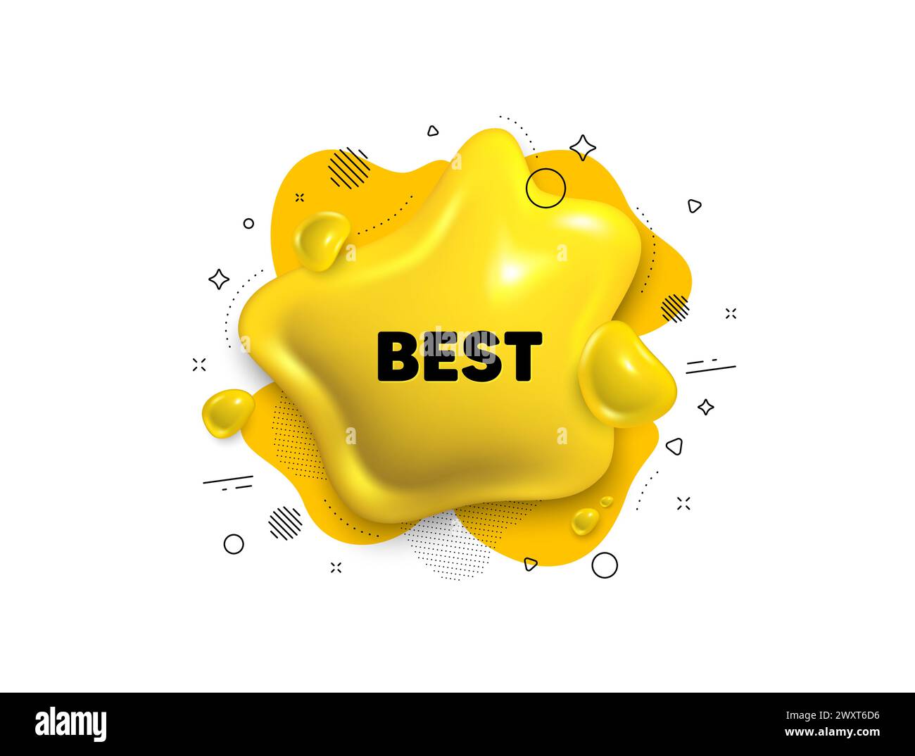 Best promotion tag. Special offer sale symbol. Abstract liquid 3d shape ...