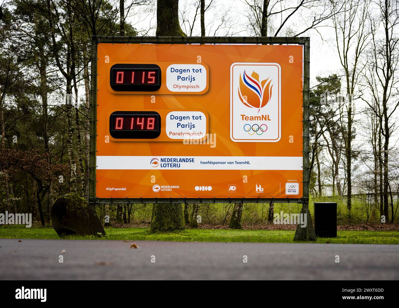 ARNHEM - The TeamNL countdown clock for the Olympic and Paralympic ...