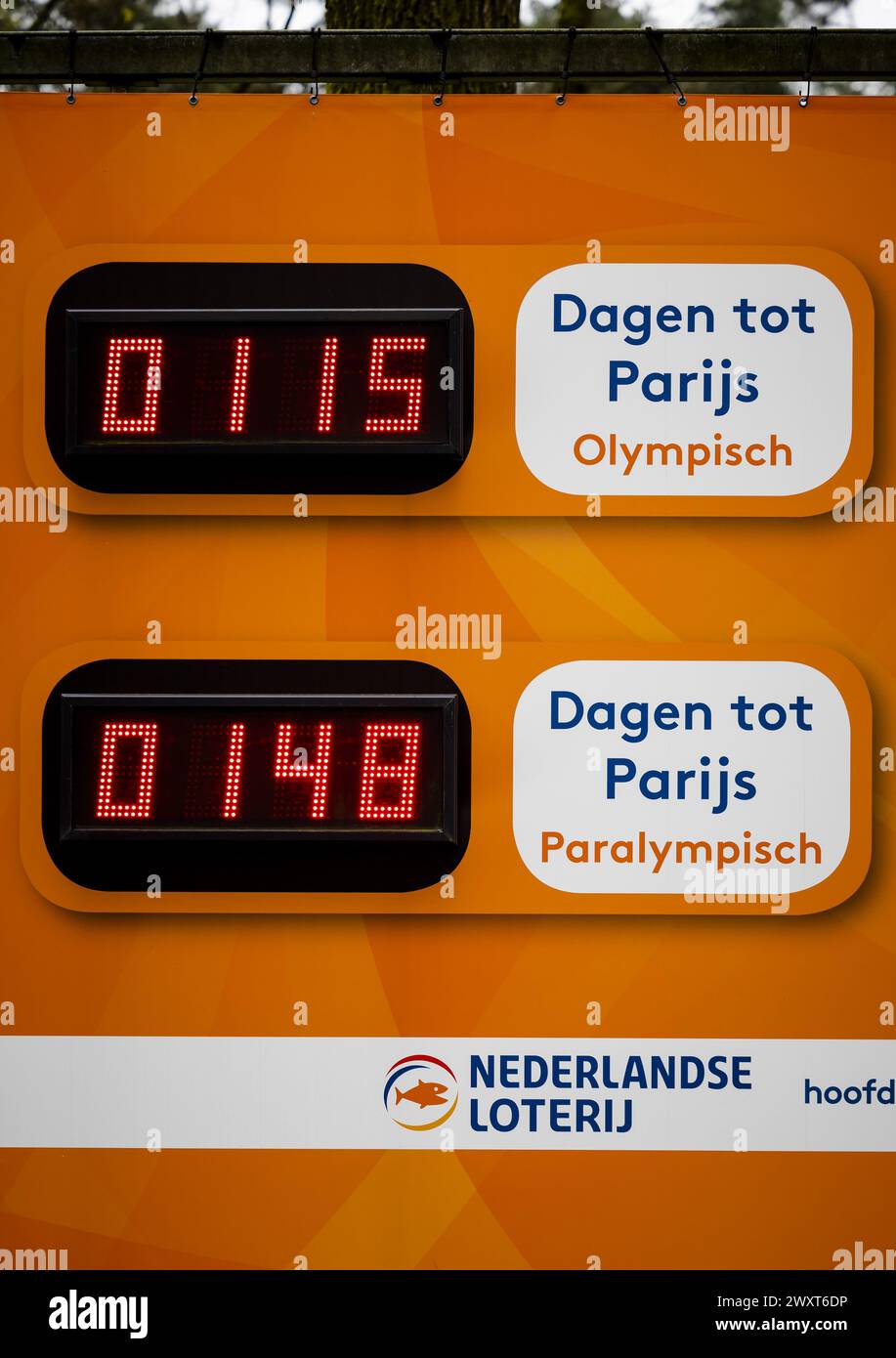 ARNHEM - The TeamNL countdown clock for the Olympic and Paralympic ...