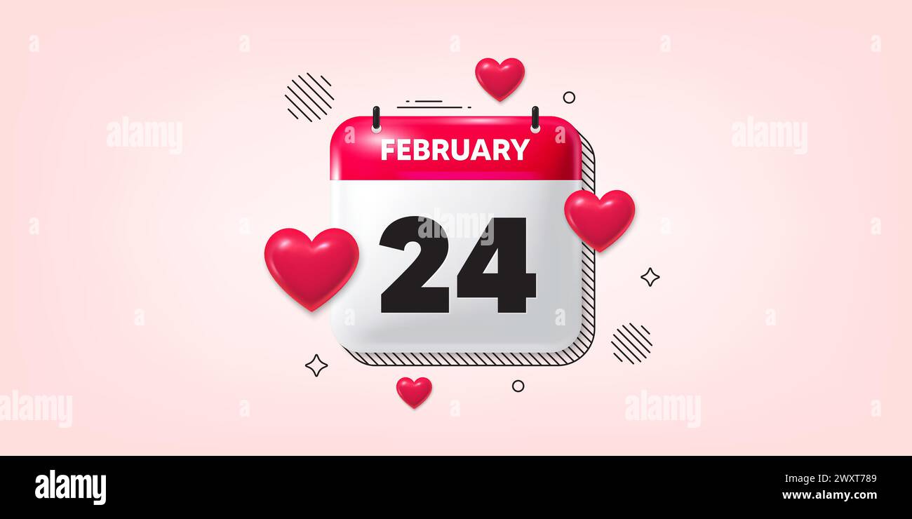 24th day of the month icon. Event schedule date. Calendar date of ...