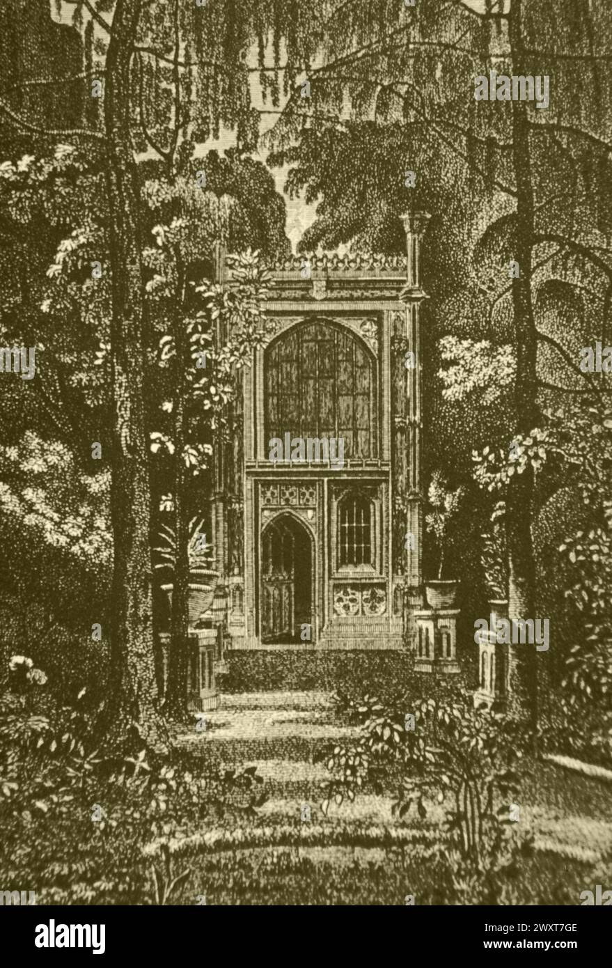 The chapel in the garden at Strawberry Hill, the estate of Horace ...