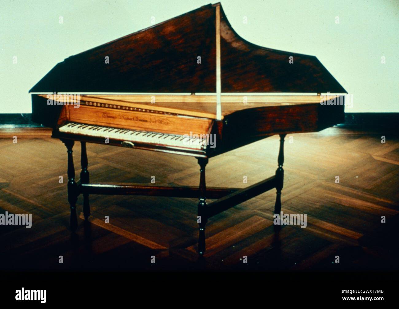 English spinet by Thomas Hitchcock, England 1610 Stock Photo - Alamy