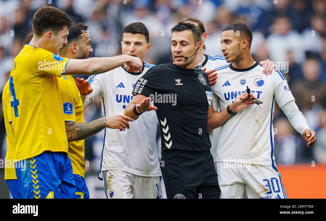 Superliga match between FC Copenhagen and Broendby IF in Parken on ...