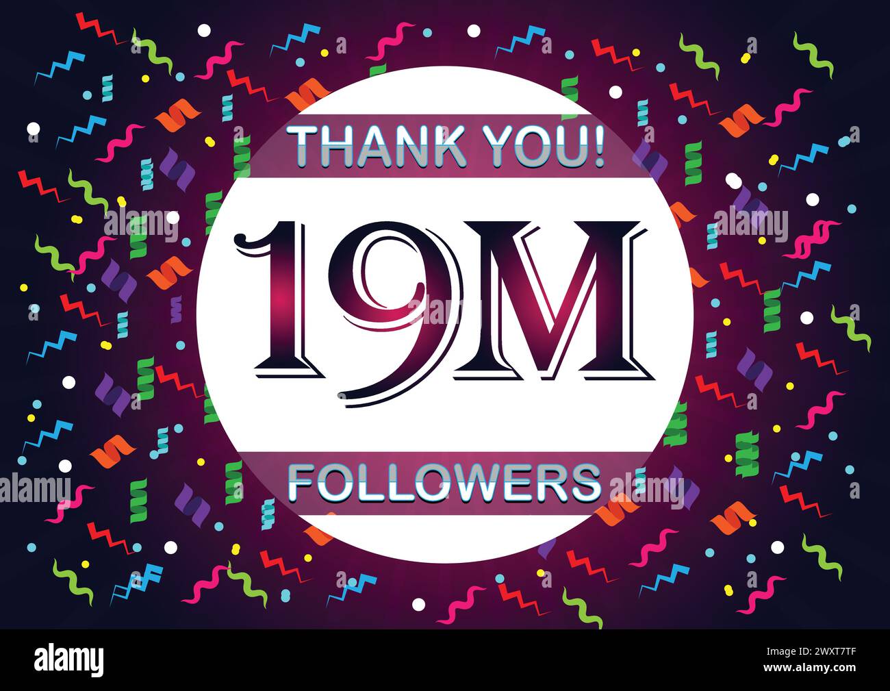 19m follower Stock Vector Images - Alamy