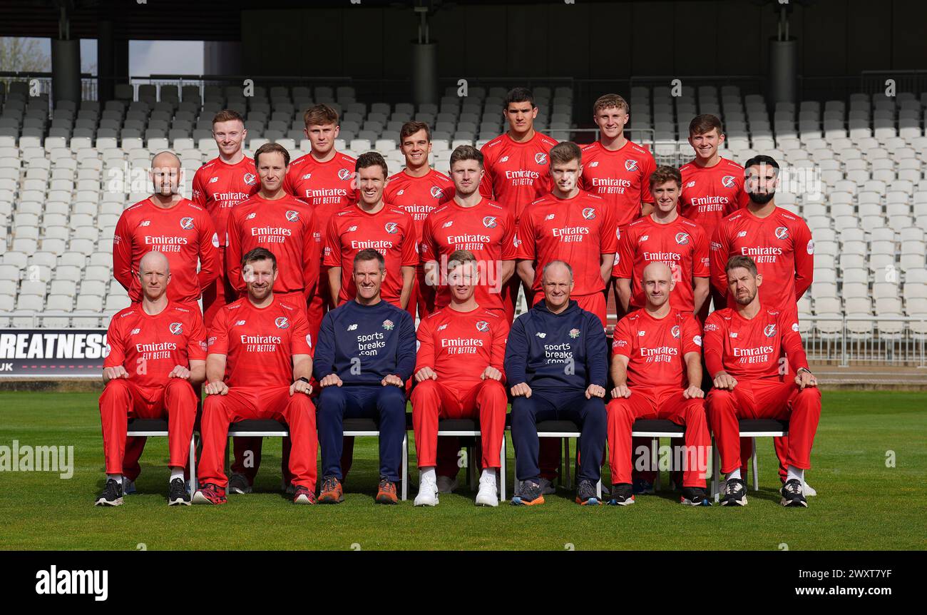 The Lancashire County Cricket Club T20 players pose for a team photo ...