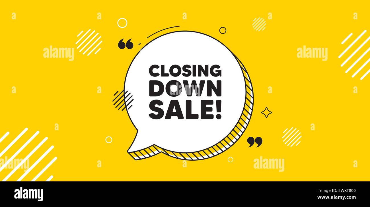 Store closing banner Stock Vector Images - Alamy
