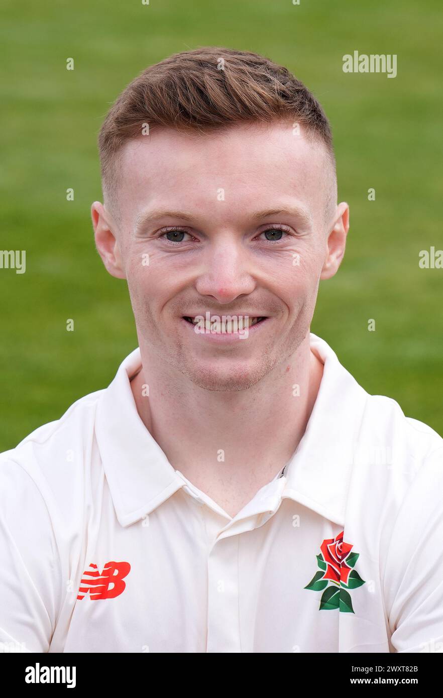 Lancashire's George Bell poses for a photograph, during a media day at ...