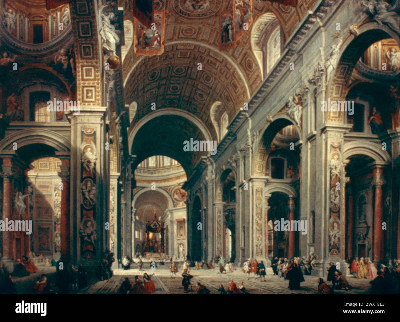 Interior St.Peter's Cathedral, painting by Italian artist Pannini ...