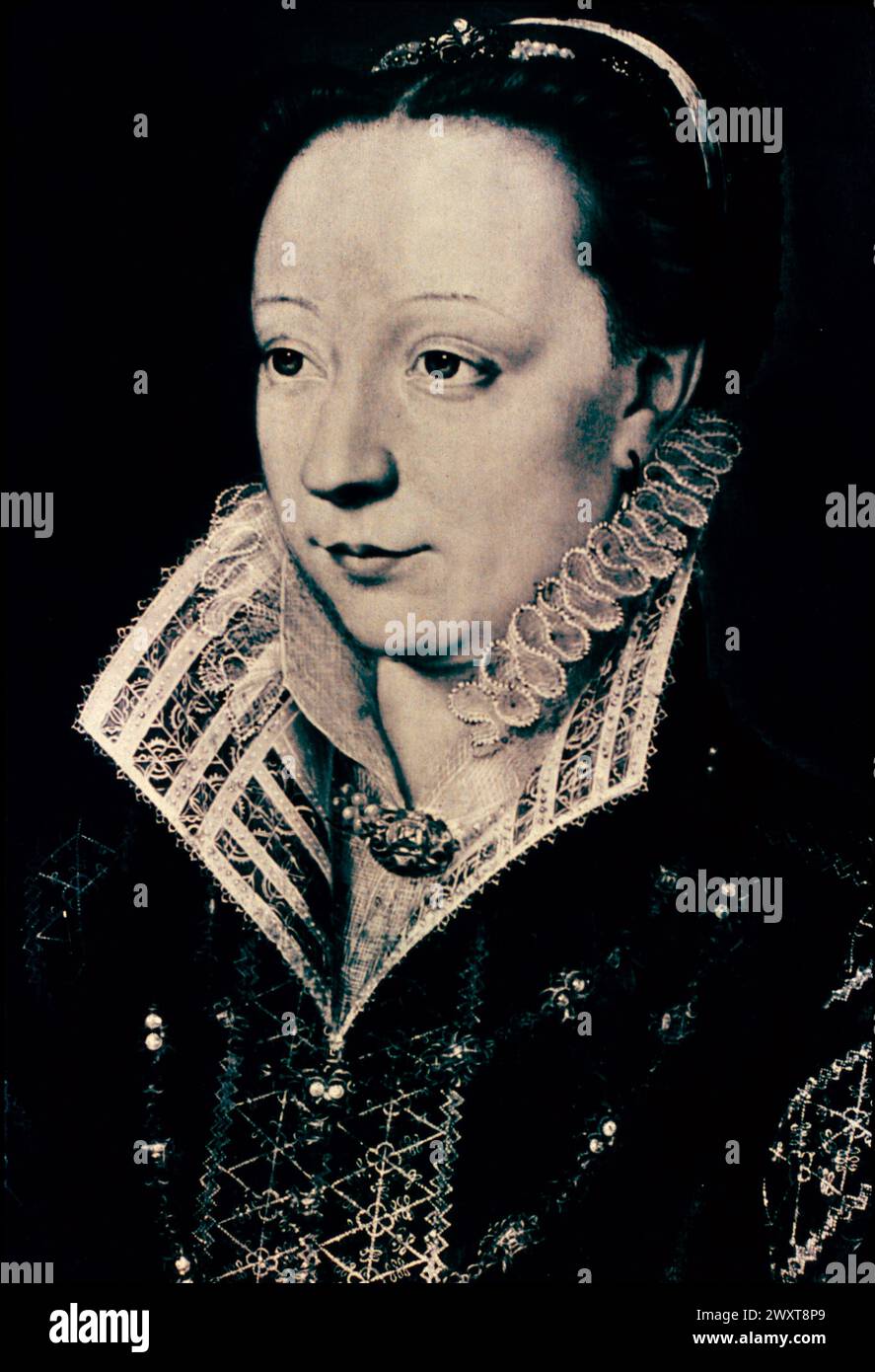 Portrait of Catherine de Medici, wife of Henry II of France, painting ...