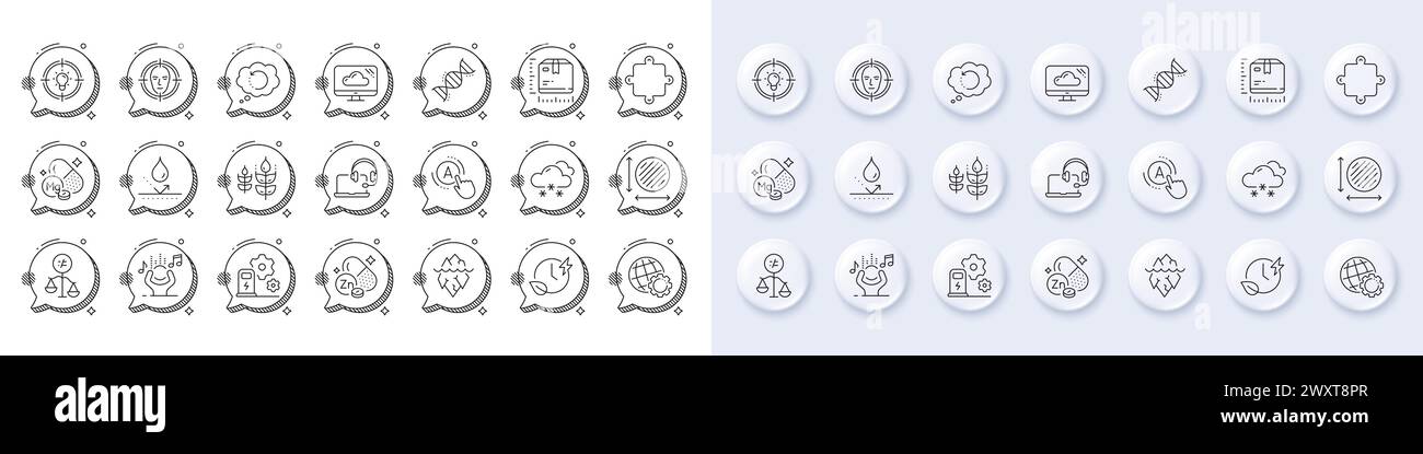Globe, Iceberg and Cloud storage line icons. For web app, printing. Line icons. Vector Stock ...