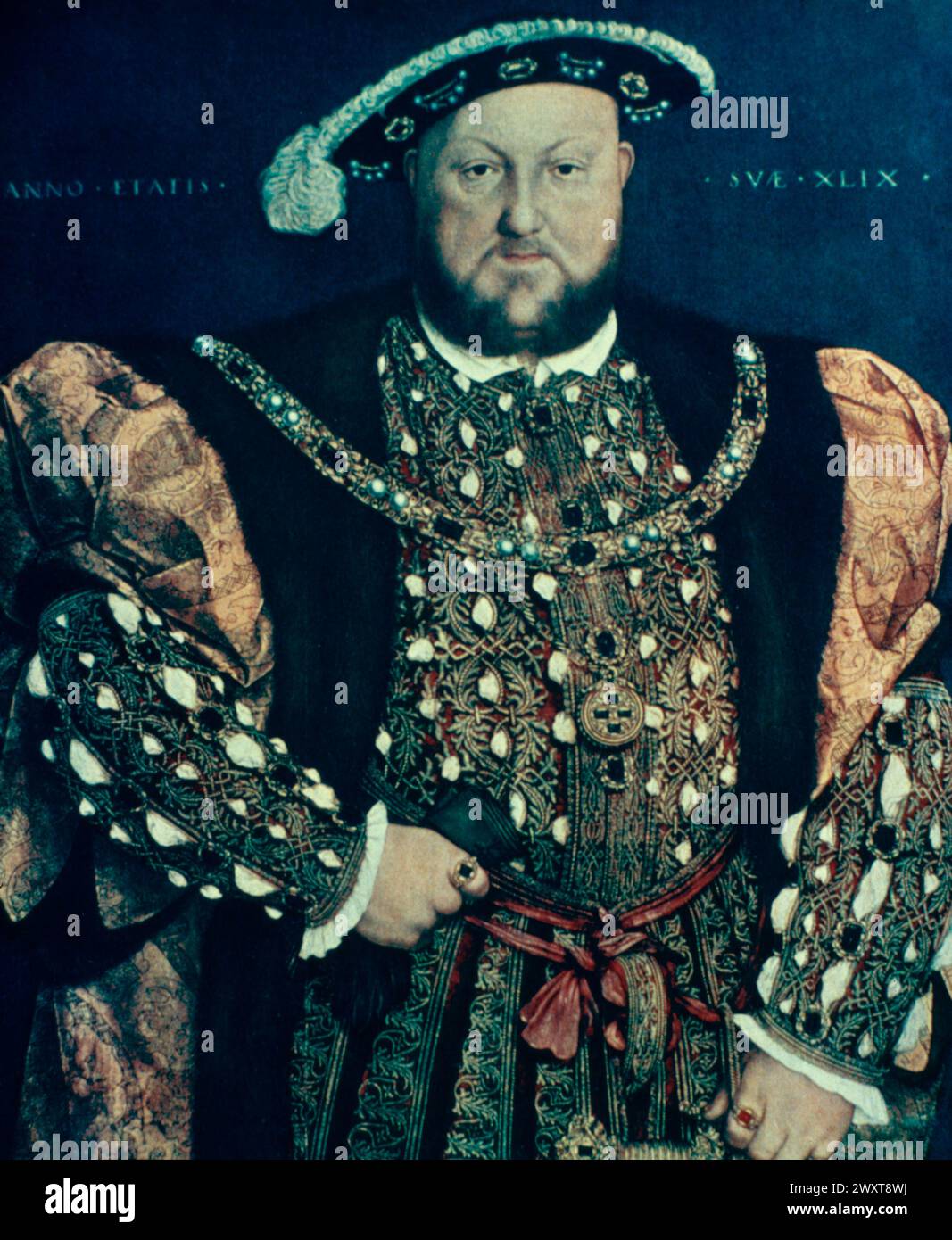 Portrait of Henry VIII of England, painting by German-Swiss artist Hans ...