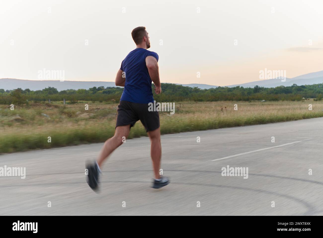 A dedicated marathon runner pushes himself to the limit in training ...