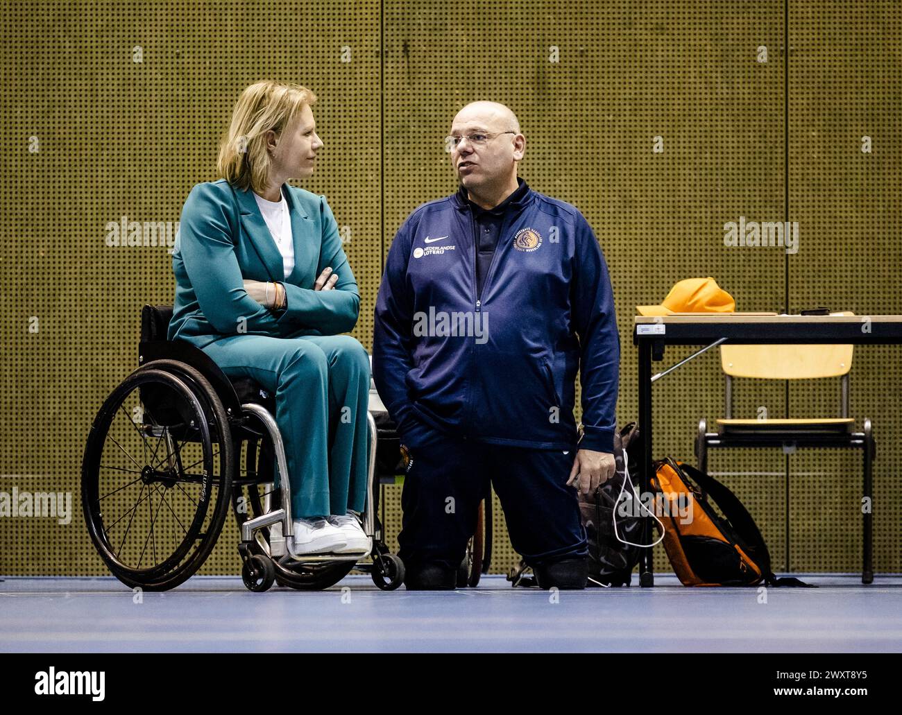 ARNHEM - Chef de mission Esther Vergeer and national wheelchair ...