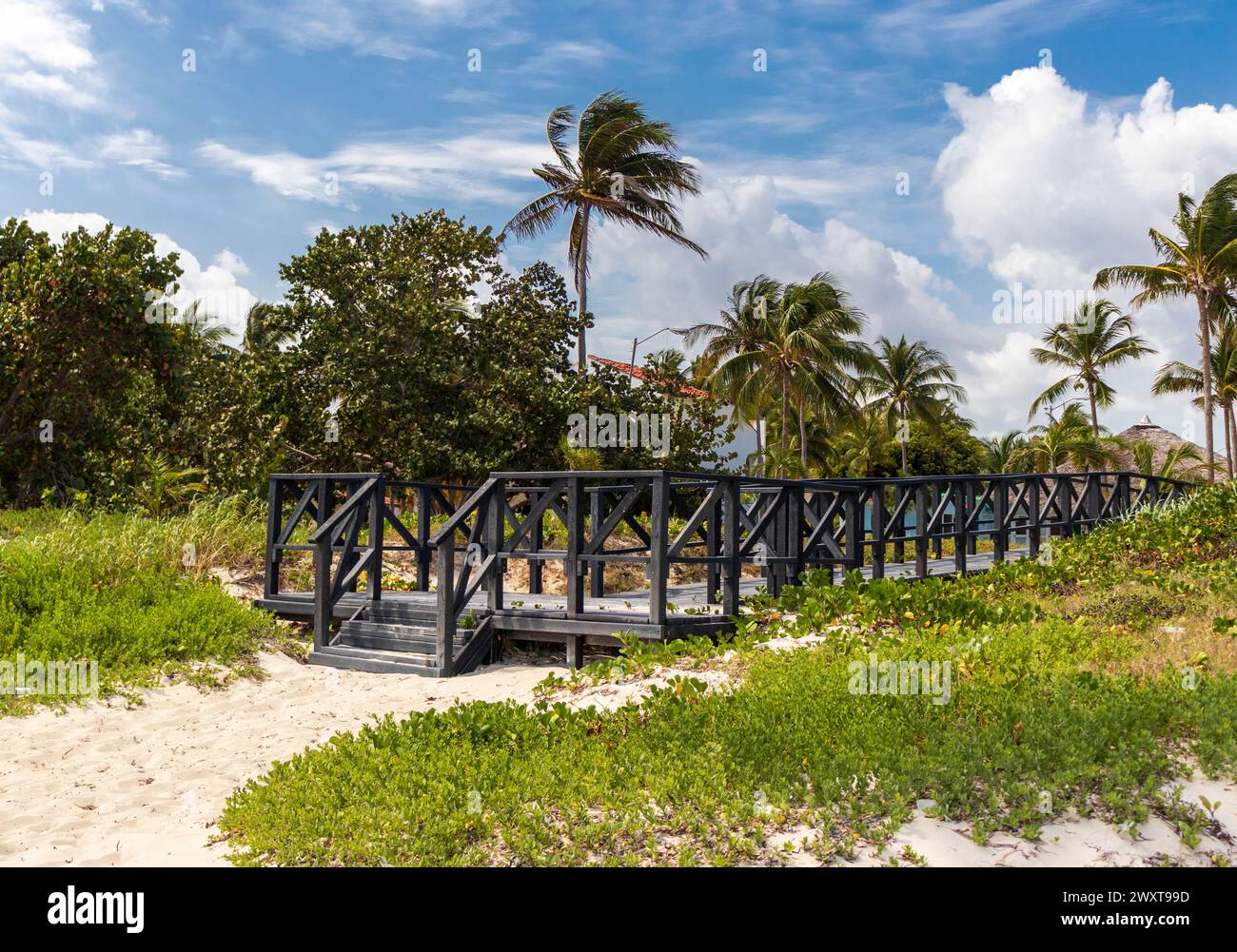 Tropical beach hut panorama hi-res stock photography and images - Alamy