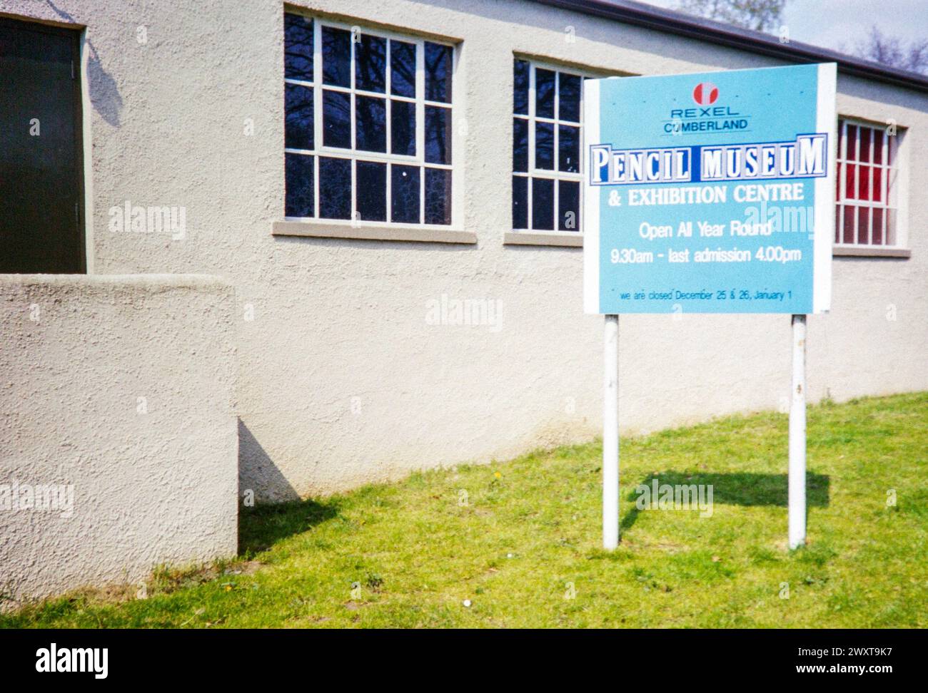 Sign for Rexel Cumberland, Derwent Pencil Museum Exhibition Centre ...