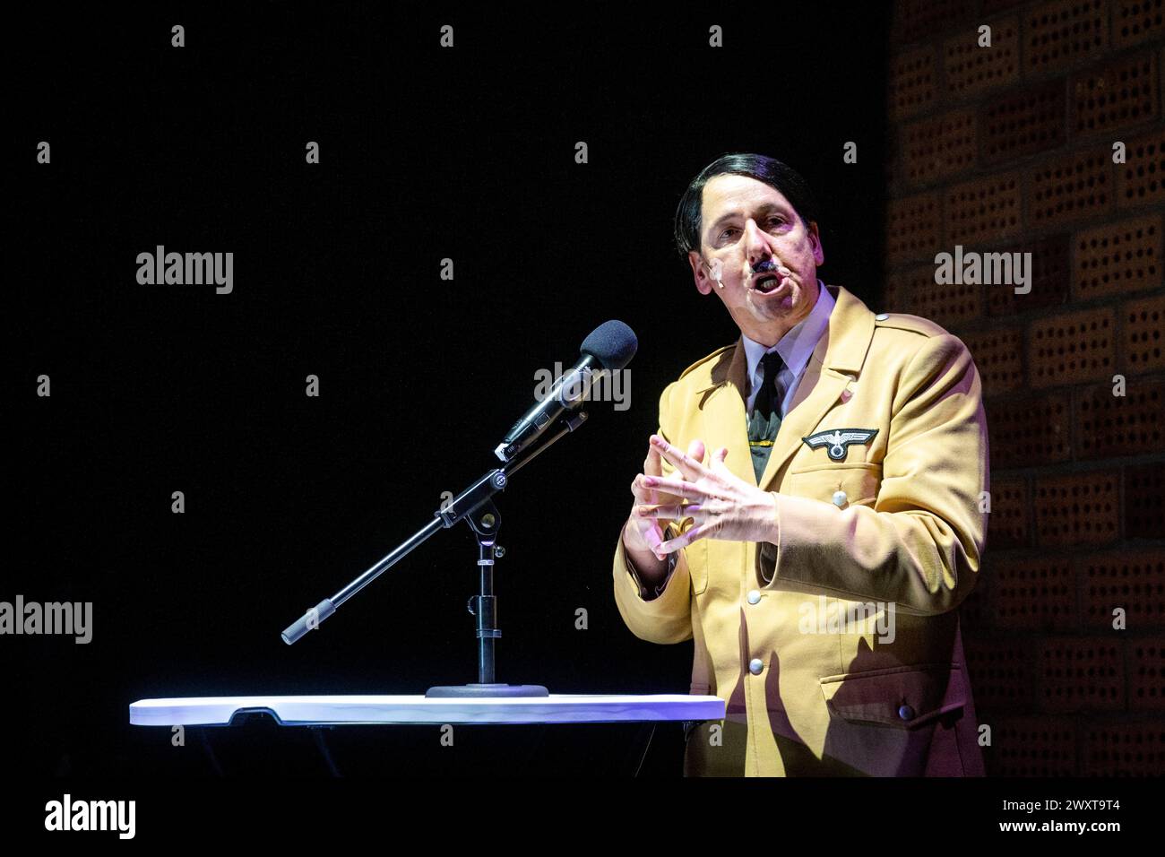 Liberec, Czech Republic. 02nd Apr, 2024. Actor Zdenek Kupka as Adolf ...