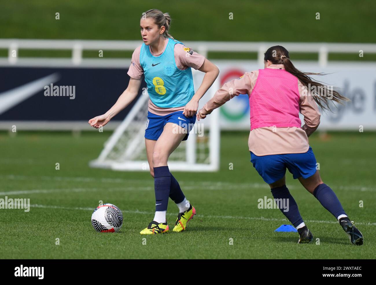 England's Alessia Russo during a training session at St. George's Park ...