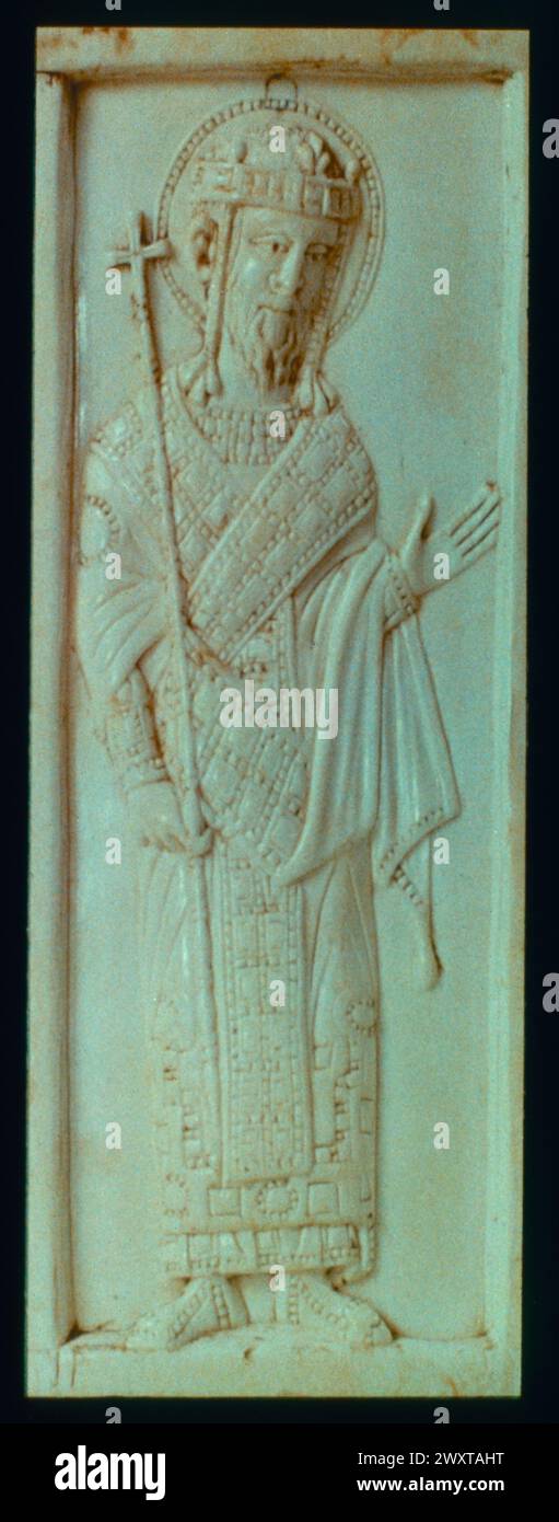 Byzantine Emperor Constantine VII, ivory panel Stock Photo - Alamy