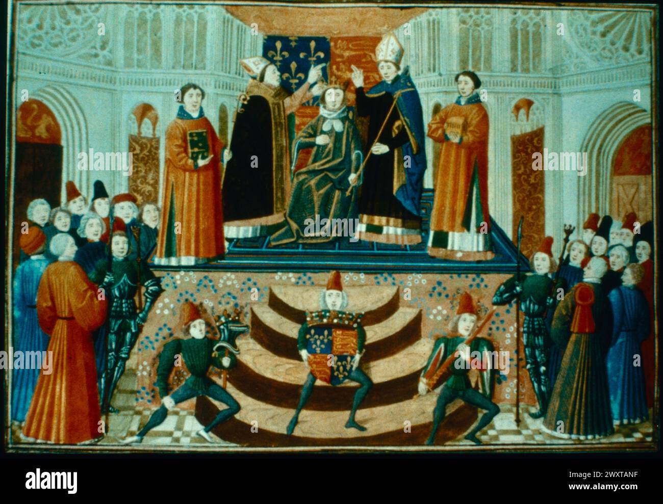 Coronation of Henry IV, King of England, illustration in Froissart's ...