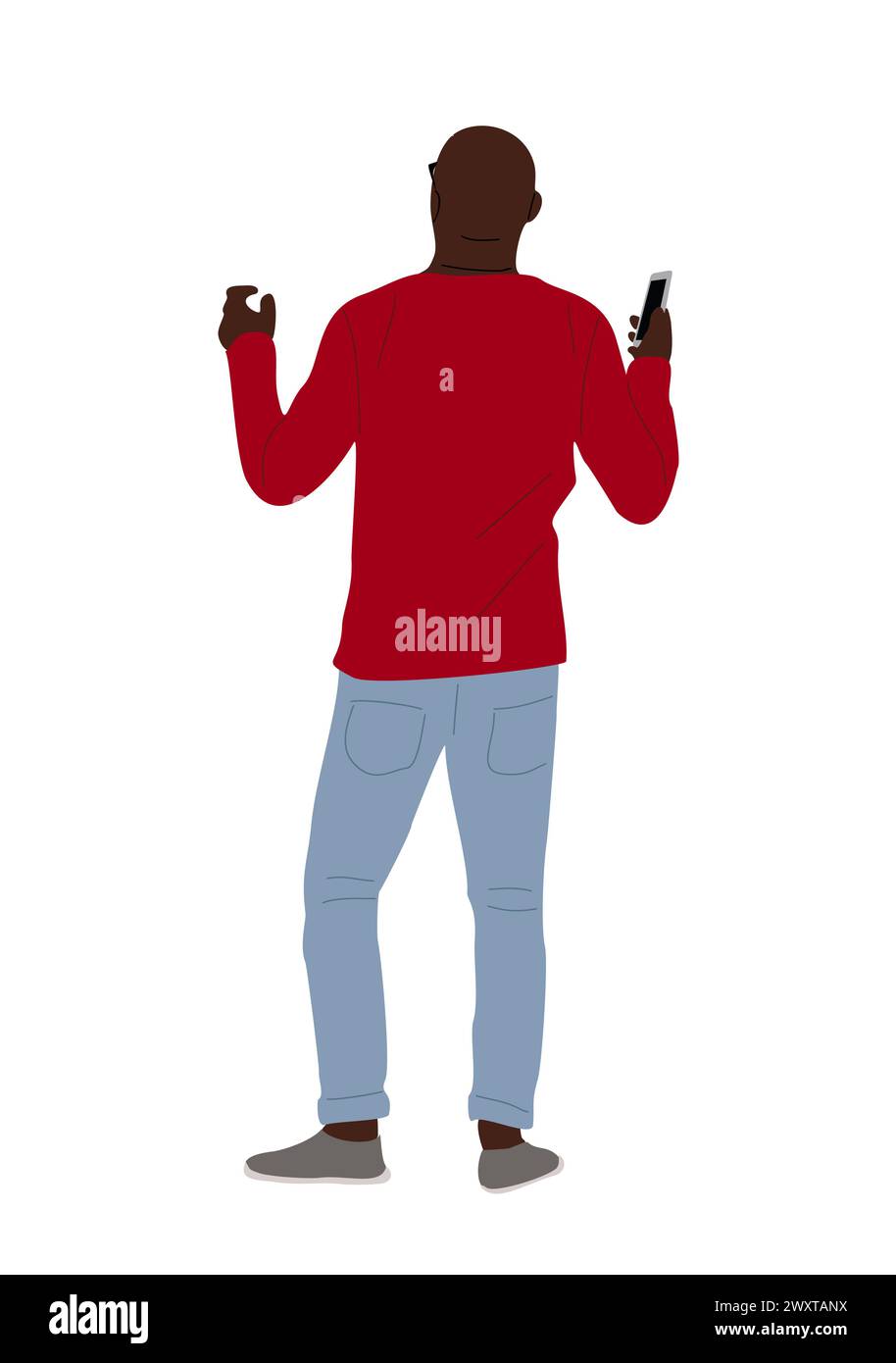 Hispanic female mobile phone Cut Out Stock Images & Pictures - Alamy