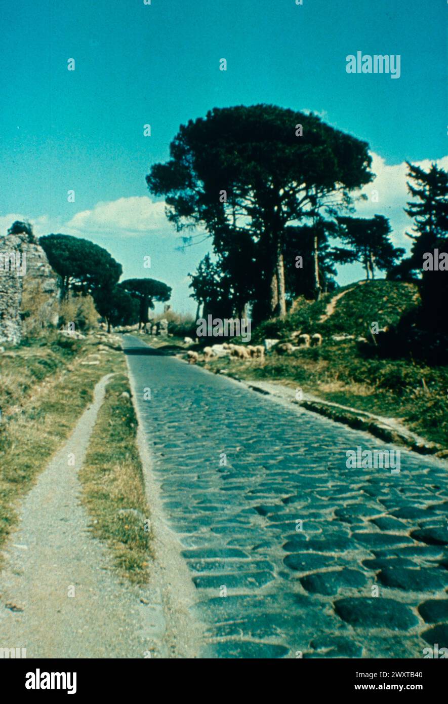 Appian way road hi-res stock photography and images - Alamy