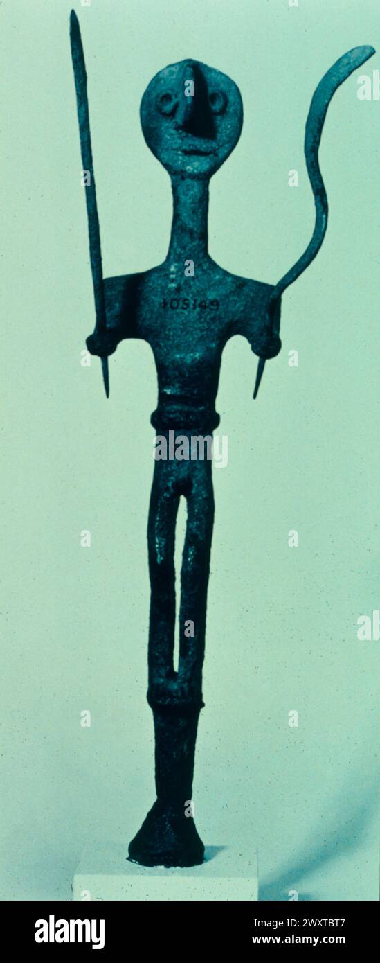 Phoenician male deity bronze statue, Syria 2000 BC Stock Photo - Alamy