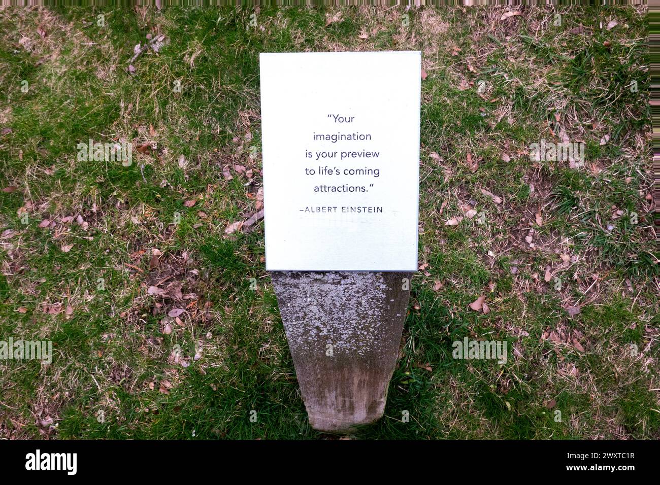 Sign outside of Northern Westchester Hospital with an Albert Einstein ...
