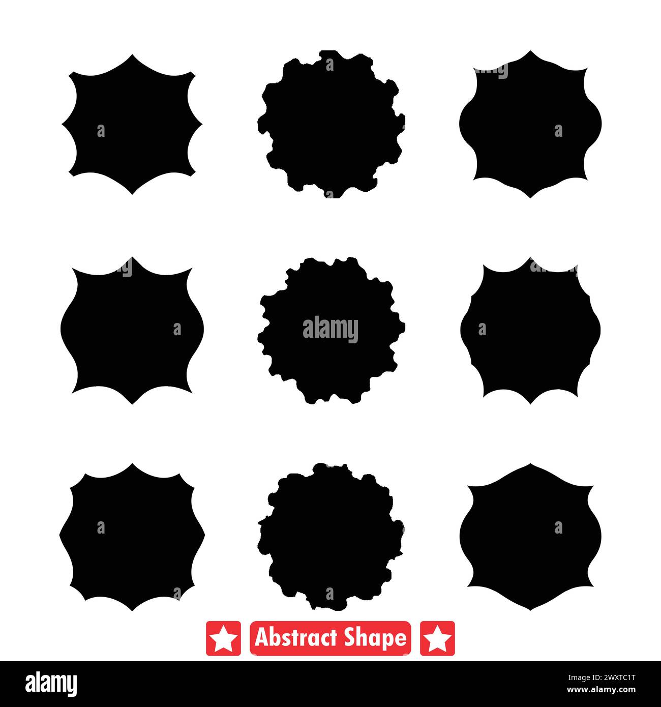 Dynamic abstract shapes for modern designs. Versatile vector ...