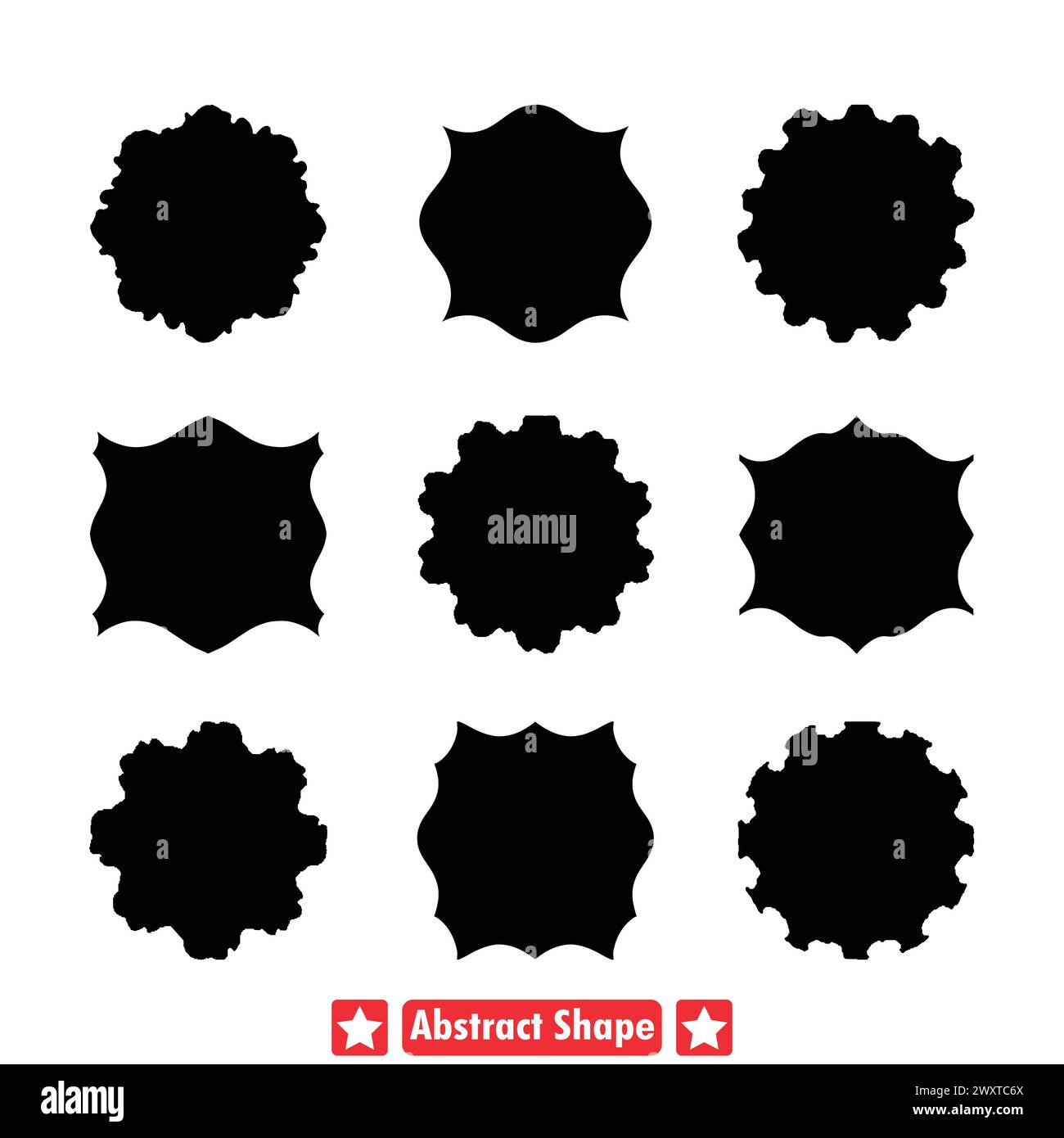 Intriguing abstract forms to elevate your visual compositions Stock ...