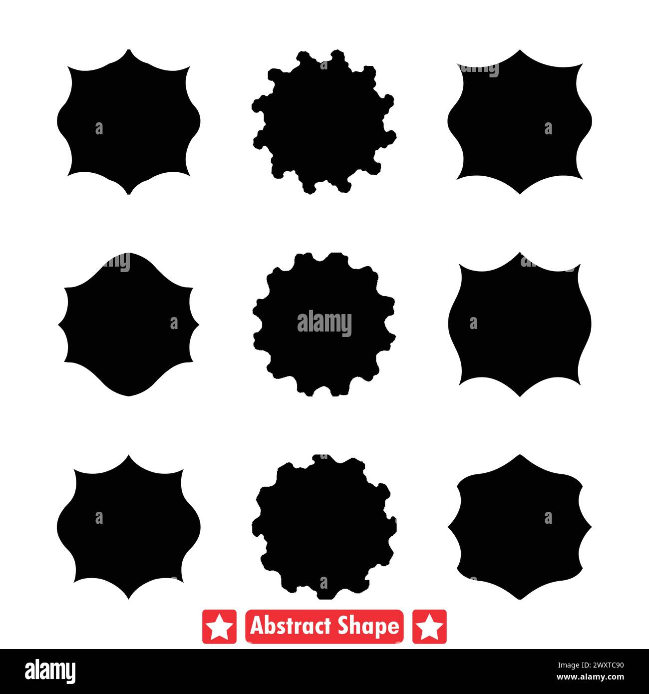 Sculptural vectors for bold and innovative designs. Stand out! Stock ...