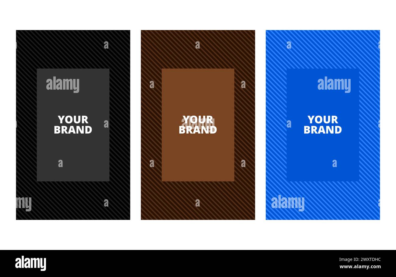 line patterned template design. banner for product branding Stock ...