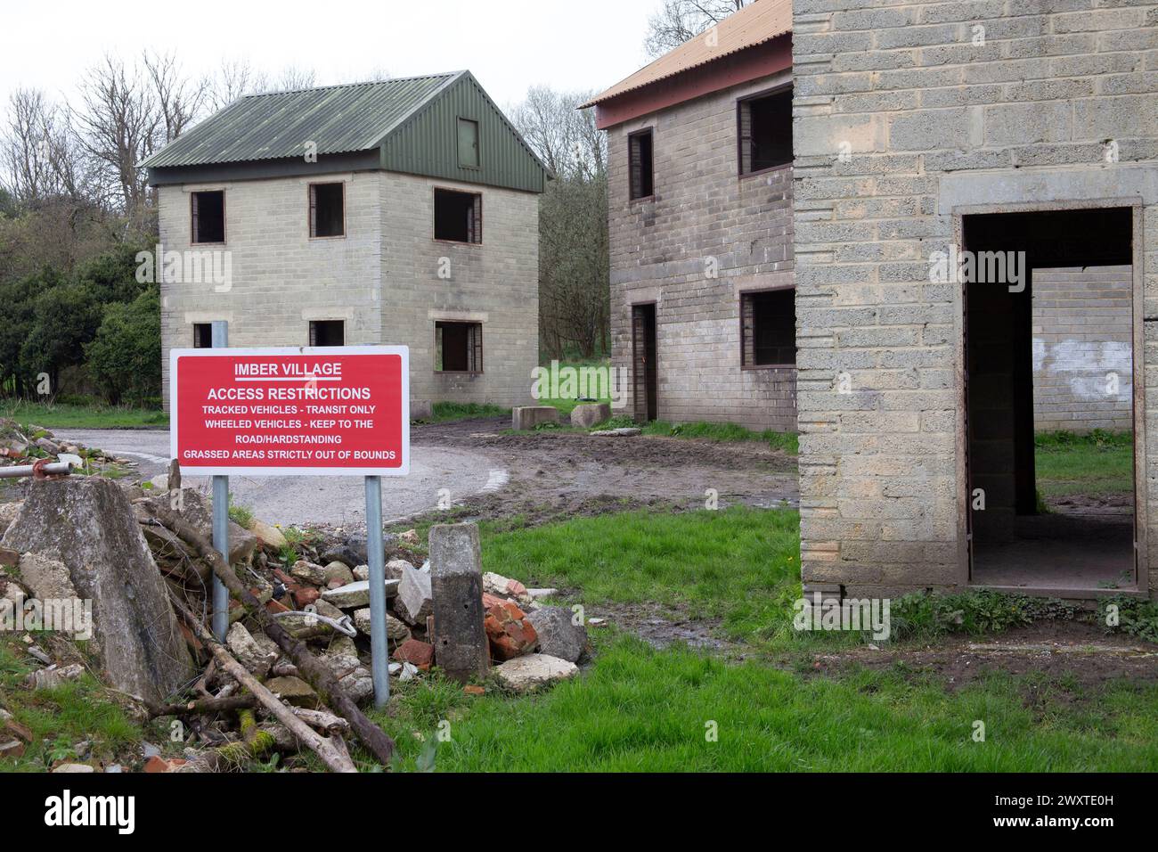 Lost village of Imber Stock Photo - Alamy
