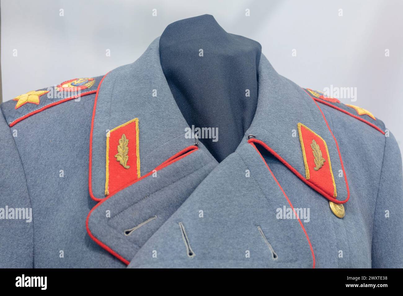 Marshal Georgy Zhukov greatcoat, museum, Kaluga, Russia Stock Photo - Alamy