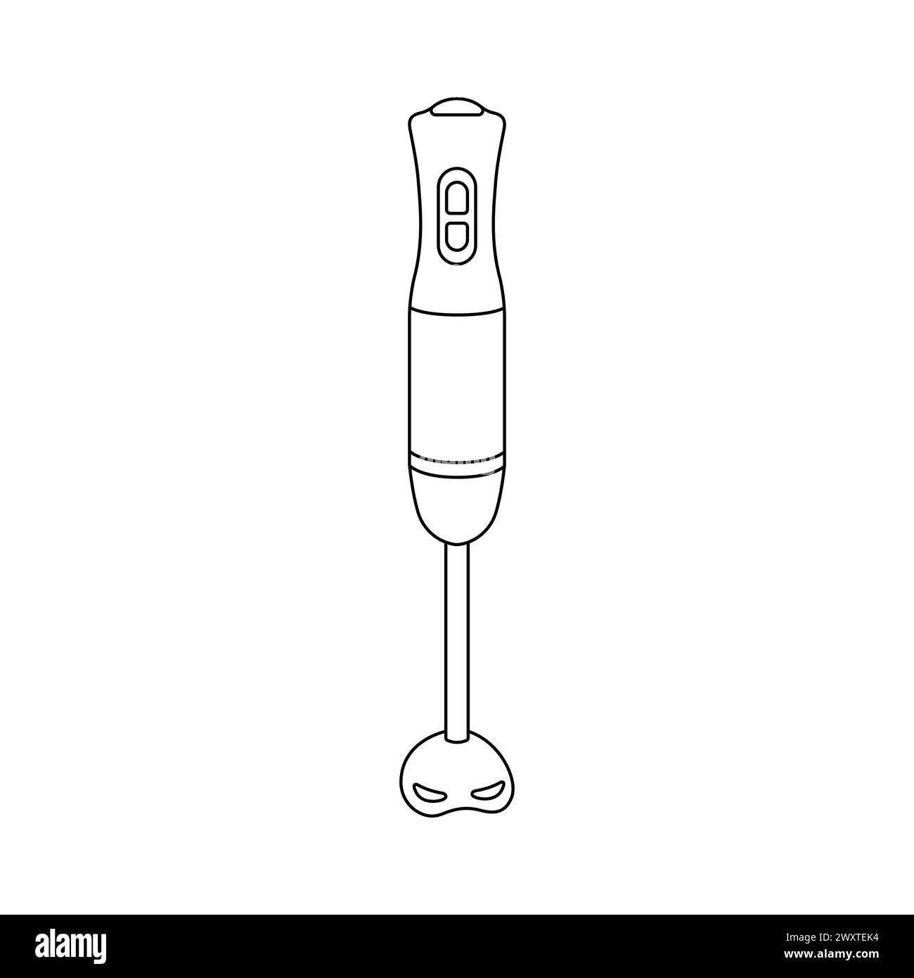 Kitchen blender logo vector. Blender outline linear icon. Mixer concept ...