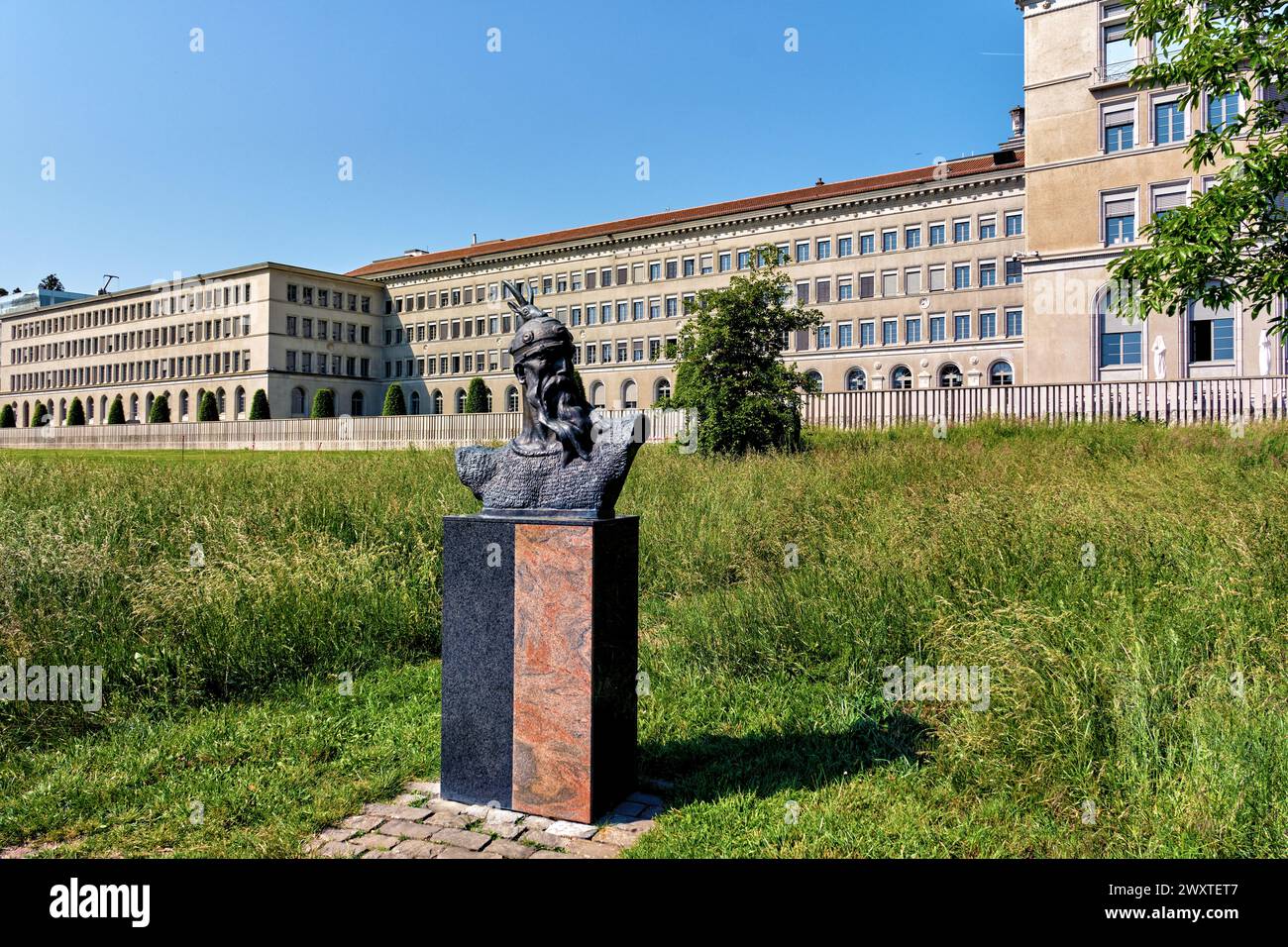 Geneva, Switzerland - may 25, 2023: sign and logo of the Center William ...