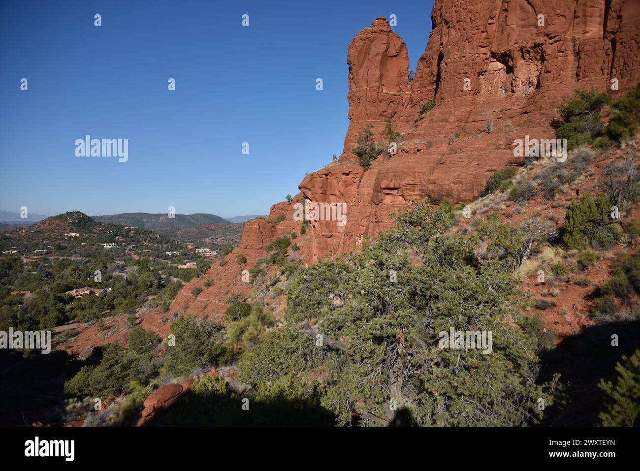 Sedona, AZ. U.S.A. 2/3/2024. Sedona Arizona is home to beautiful red ...