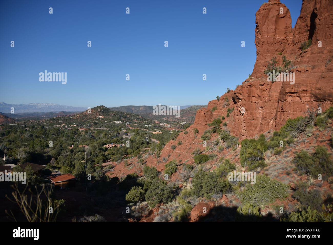 Sedona, AZ. U.S.A. 2/3/2024. Sedona Arizona is home to beautiful red ...