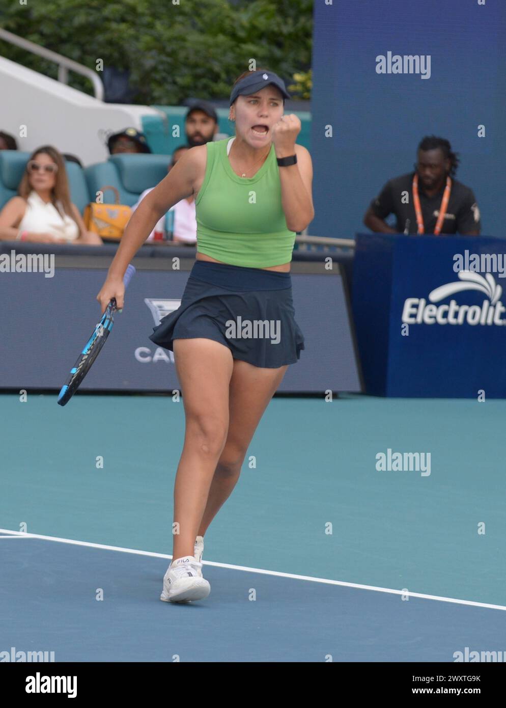 MIAMI GARDENS, FLORIDA - MARCH 31: Sofia Kenin (United States) vs ...