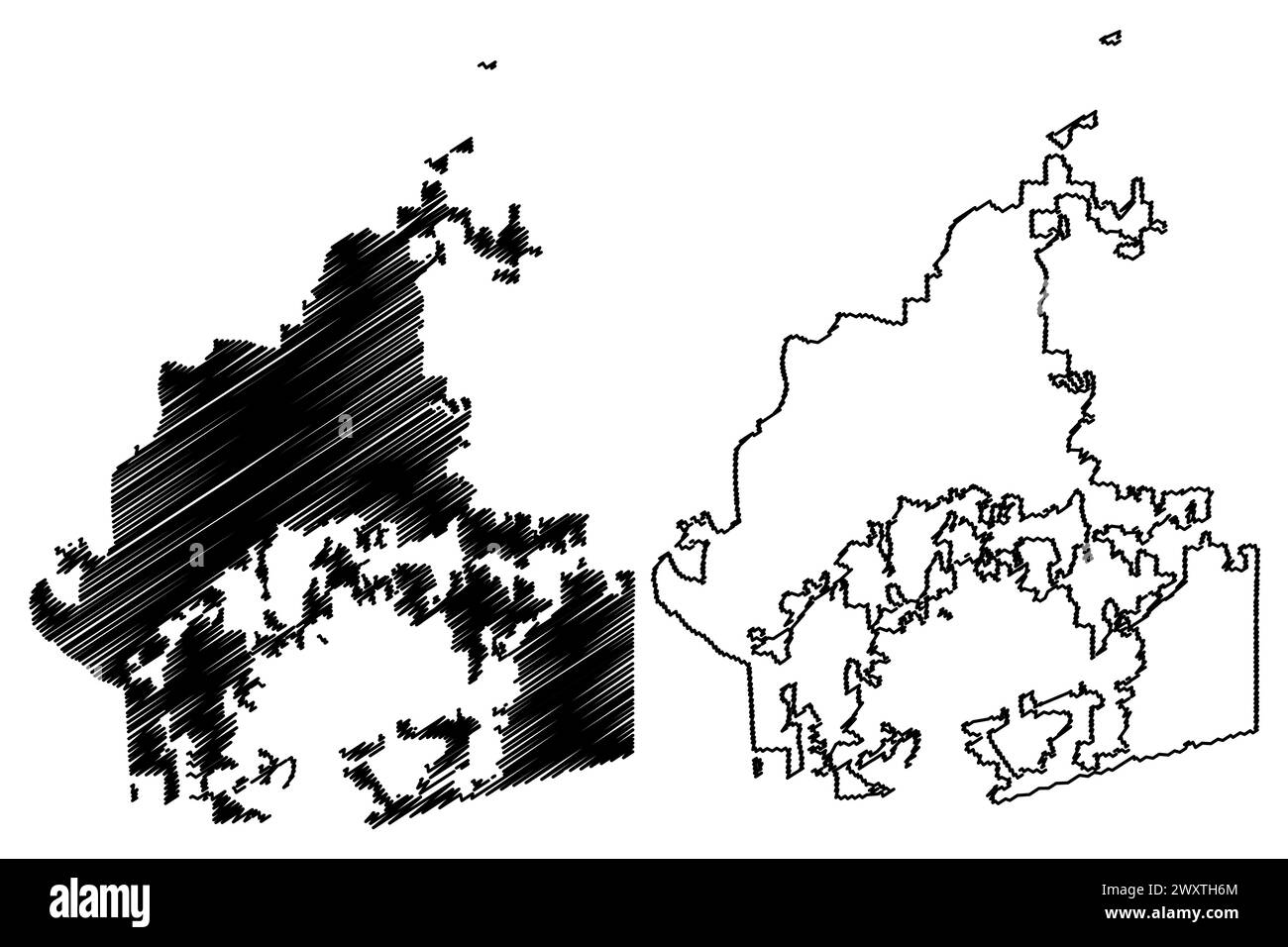 Map of fulton Stock Vector Images - Alamy