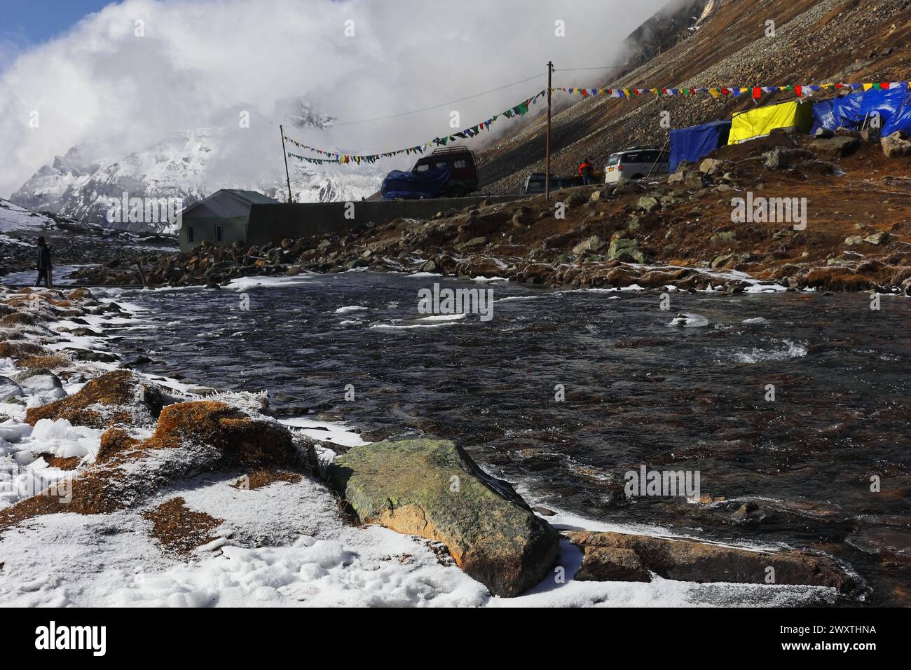 snowy zero point, beautiful alpine valley is popular tourist place in ...