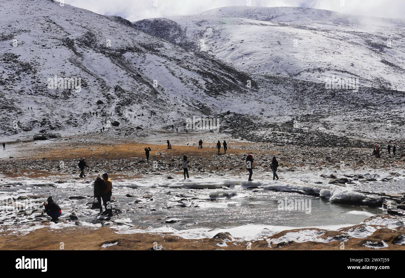 snowy zero point, beautiful alpine valley is popular tourist place in ...