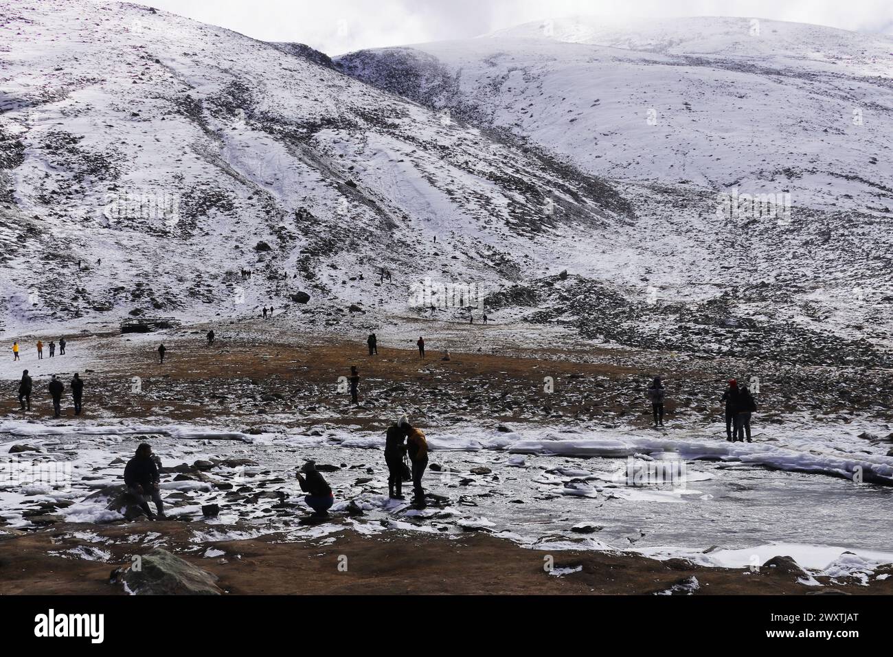 snowy zero point, beautiful alpine valley is popular tourist place in ...