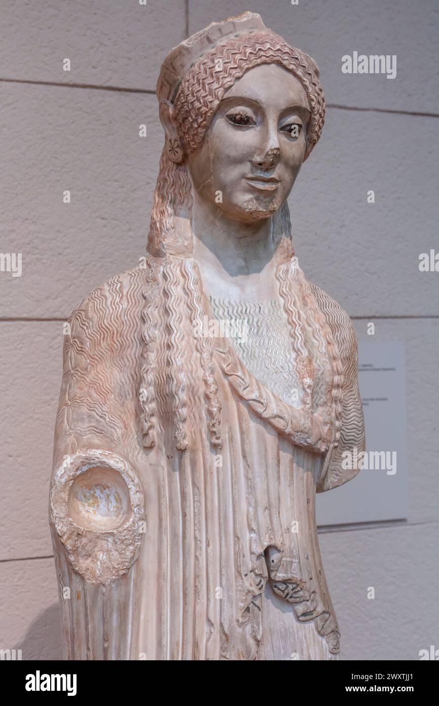 Kore, cast from original, Acropolis of Athens, 6th century BC, Pushkin ...
