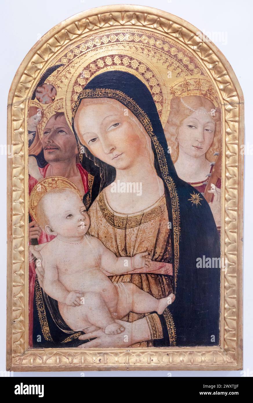 Matteo di Giovanni, Holy Virgin with child with St. Catherine and St ...
